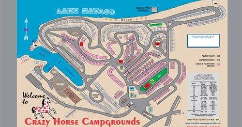 Map Of Lake Havasu Campgrounds